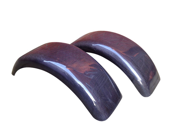 Caterham Style Rounded Front Cycle Wing Mudguards 13" Carbon Pre Preg ...