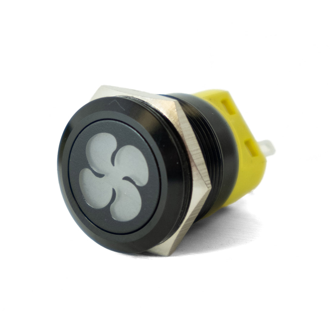 Push Button Round 22mm Fan Switch Black Latching – MK Sportscars