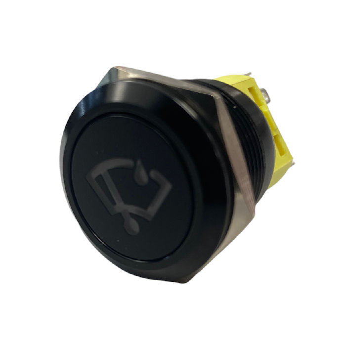 Push Button Round 22mm Windscreen Wipe Switch Black Latching – MK ...