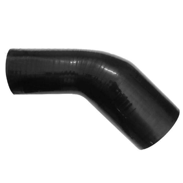 Silicone Hose 38-32mm Diameter 45 Degree Reducing Elbow Bend (Black ...
